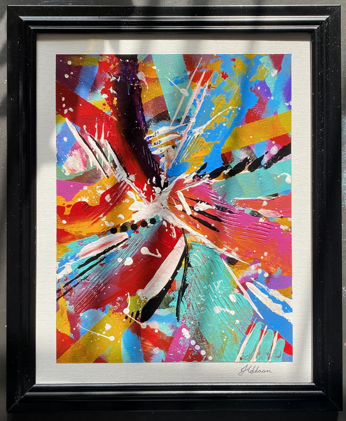 Abstract Painting (Collision) - 9GAG