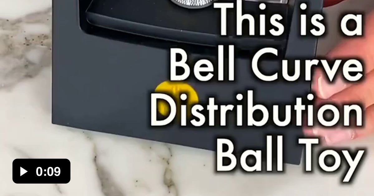 Bell Curve Distribution Ball Toy - 9GAG