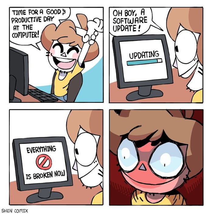 Damn you windows Update - 9GAG