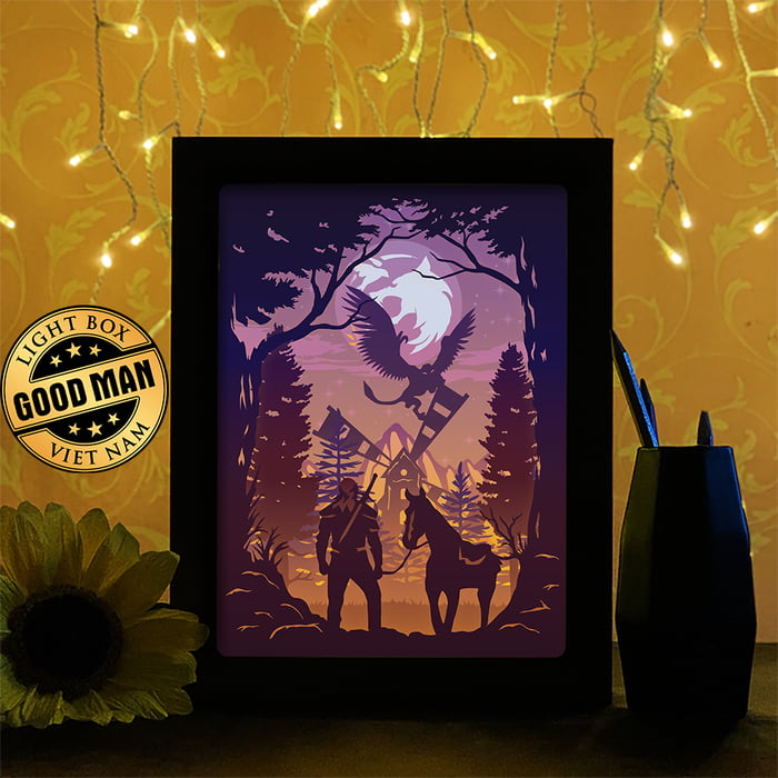 The Witcher paper cut light box - 9GAG