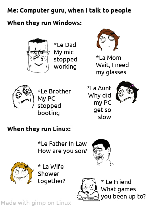 People on the Internet: LiNuX iS nOT foR aVErAgE peOPlE, Linux people on the Internet: cOmPiLE ...