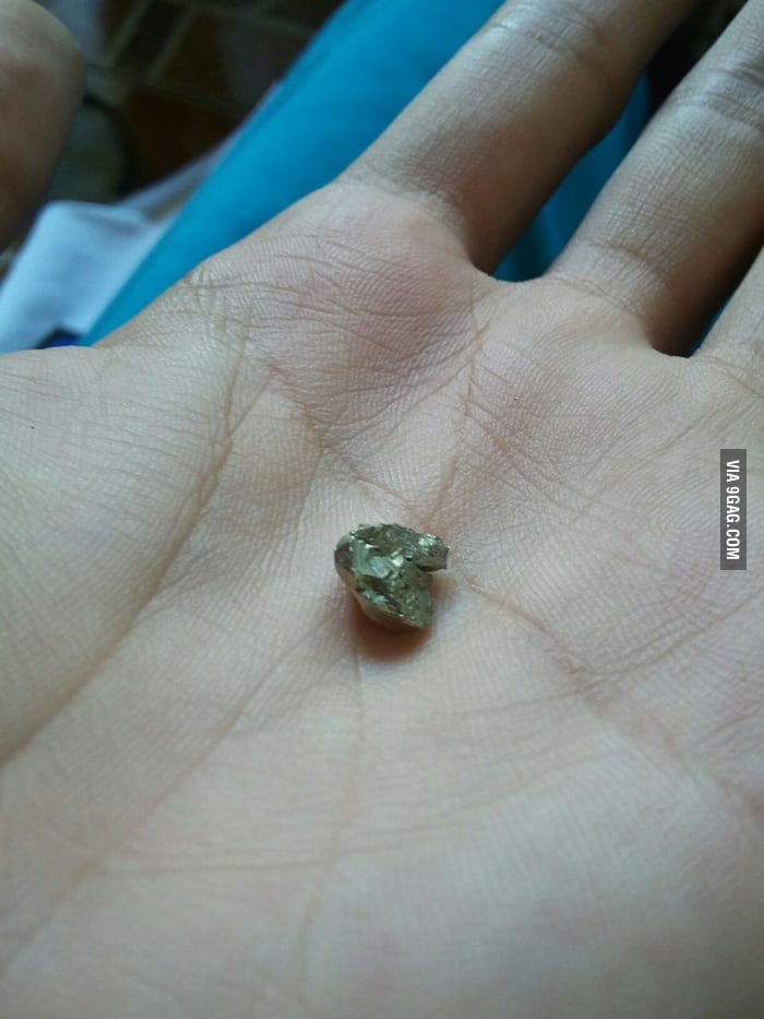 Raw gold fresh from the mine. - 9GAG