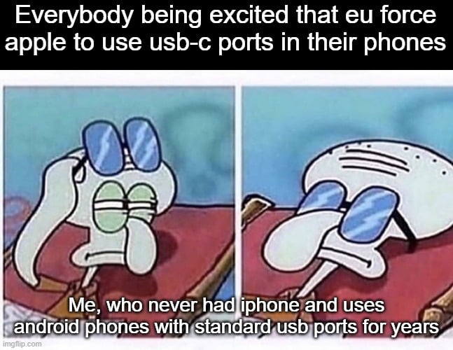 14 post about iphone with usbc port in hot. Whats wrong with you?! - 9GAG