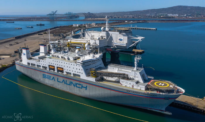 Before SpaceX there was Sea Launch - a rocket would be prepped aboard ...