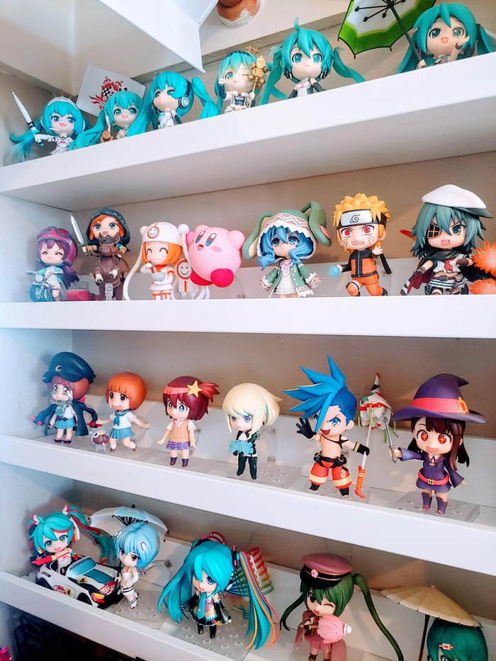 These Ikea photo shelves made great Nendoroid displays for the closet ...