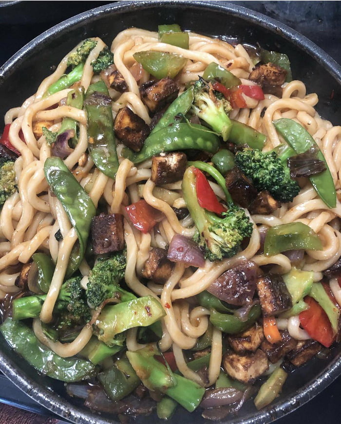Noodles loaded with veggies - 9GAG