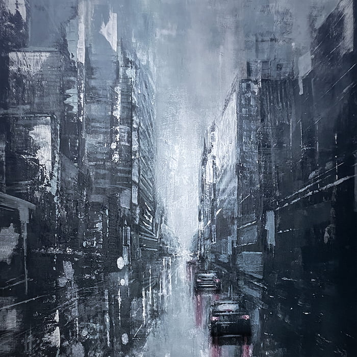 "Fading Lights" Oil and Acrylic on canvas ig: Gatordontplaynogames - 9GAG