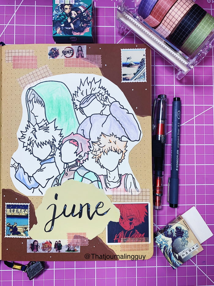 Anime June Theme for Bullet Journal - 9GAG