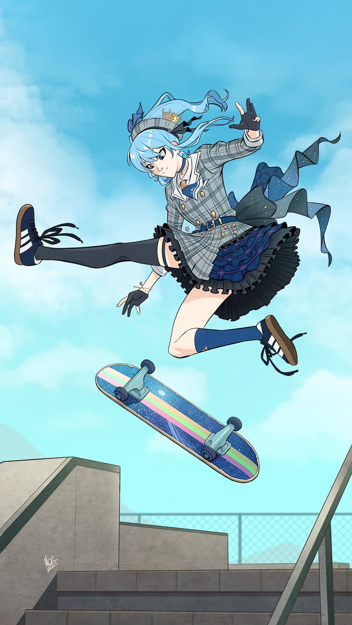 "Sick Kickflip" Hoshimachi Suisei + - 9GAG