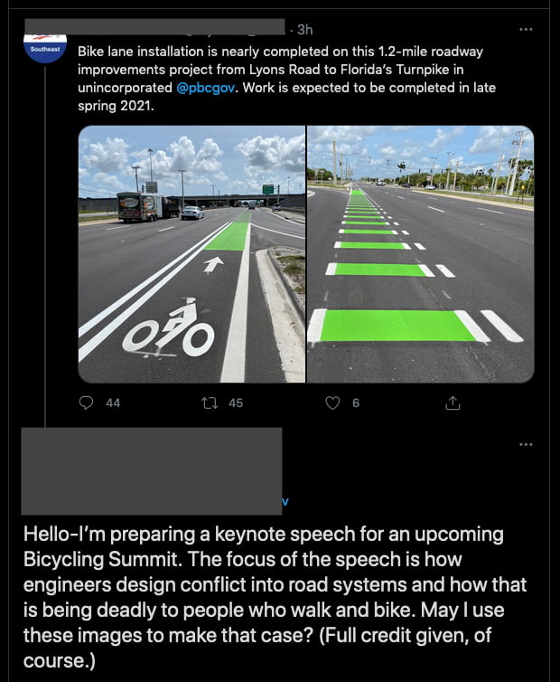 "bike lane installation" into high speed merge lane? - 9GAG