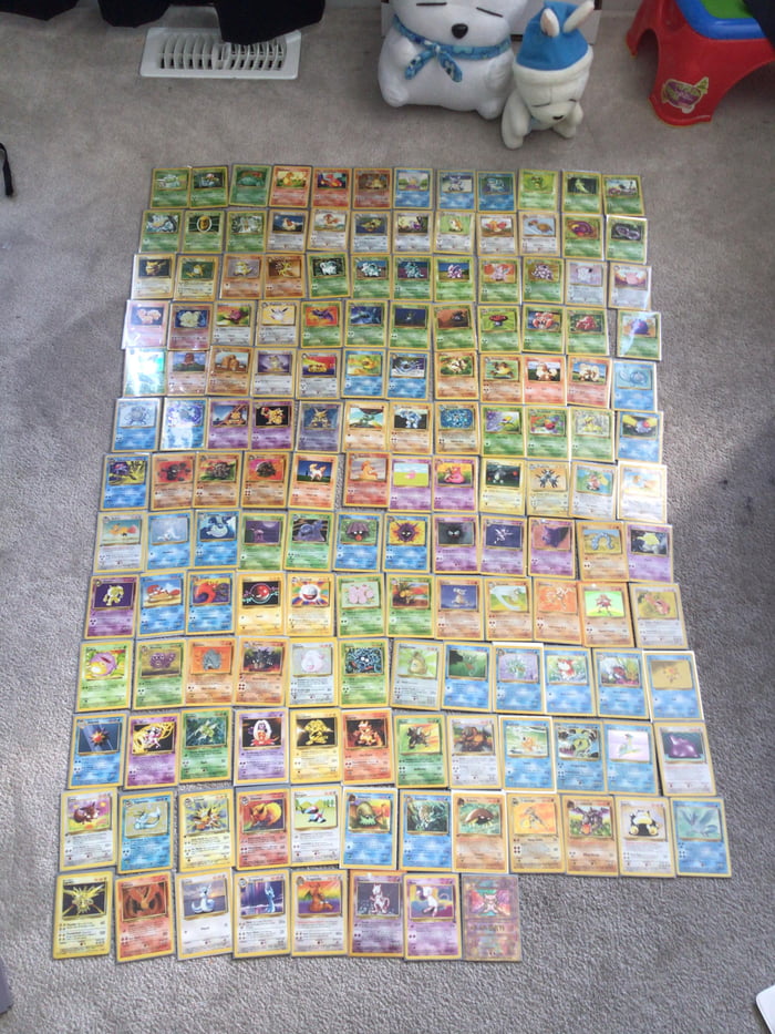 All 151 Pokemon Cards From 1999 Finally Caught em All 9GAG