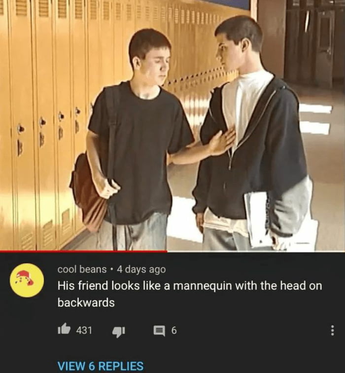 Backwards mannequin head - 9GAG