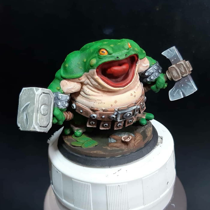 Would you play with this barbarian frog in your rpg? - 9GAG