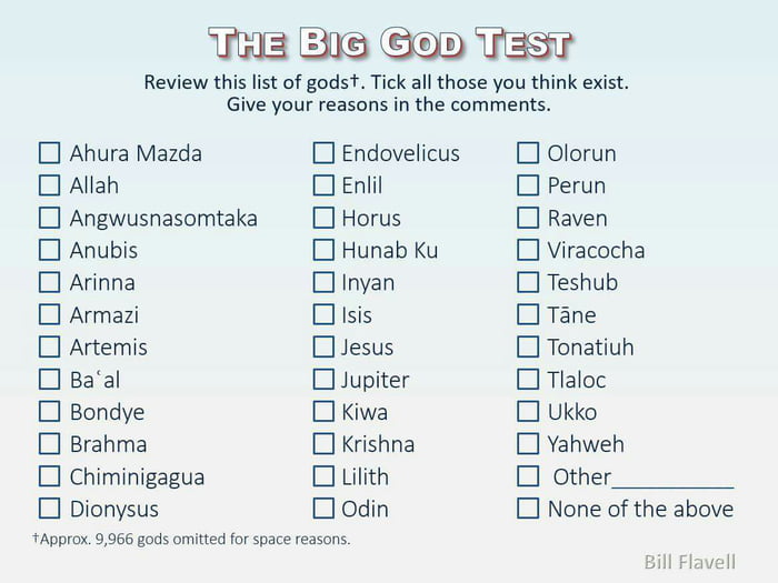 The big god test - 9GAG