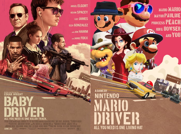 Mario Driver, a movie poster parody - 9GAG