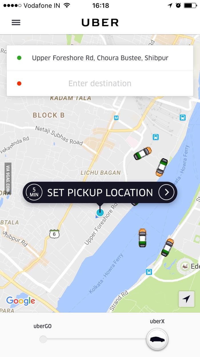 When your Uber driver is Jesus and drives on water - 9GAG
