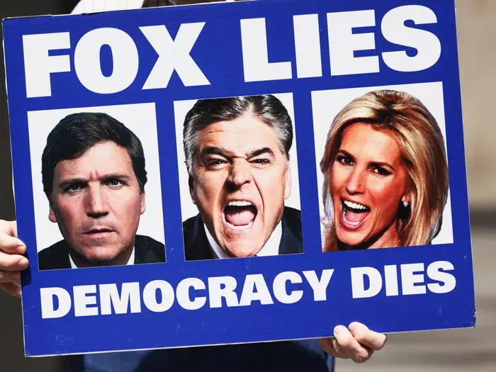 So Fox lost the defamation trial. They've previously admitted not to be ...