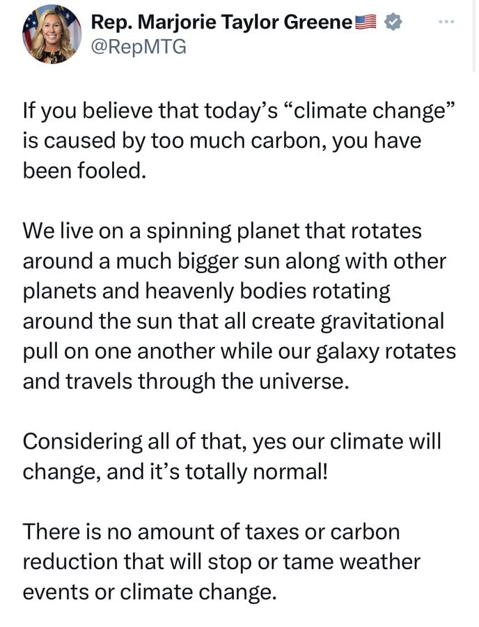 Are you going to trust climatologists, science and data or the Jewish ...