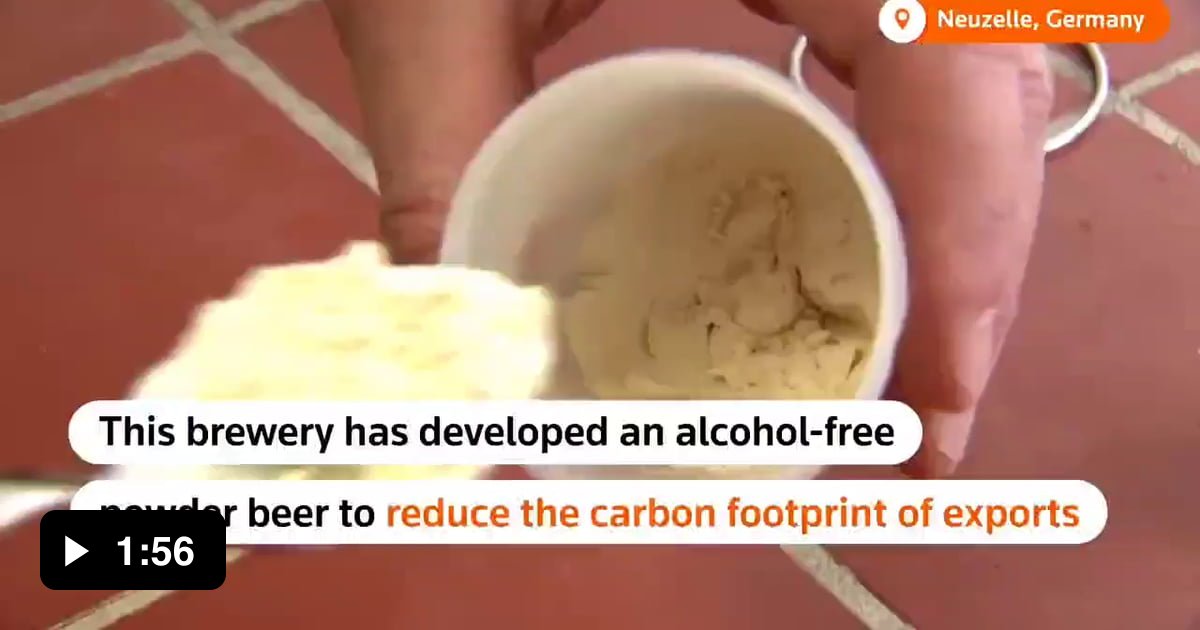 A brewery in Eastern Germany has developed a beer in powder form to ...