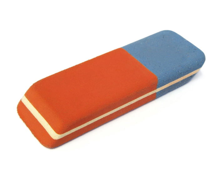 A legend says that the blue part can erase ink - 9GAG