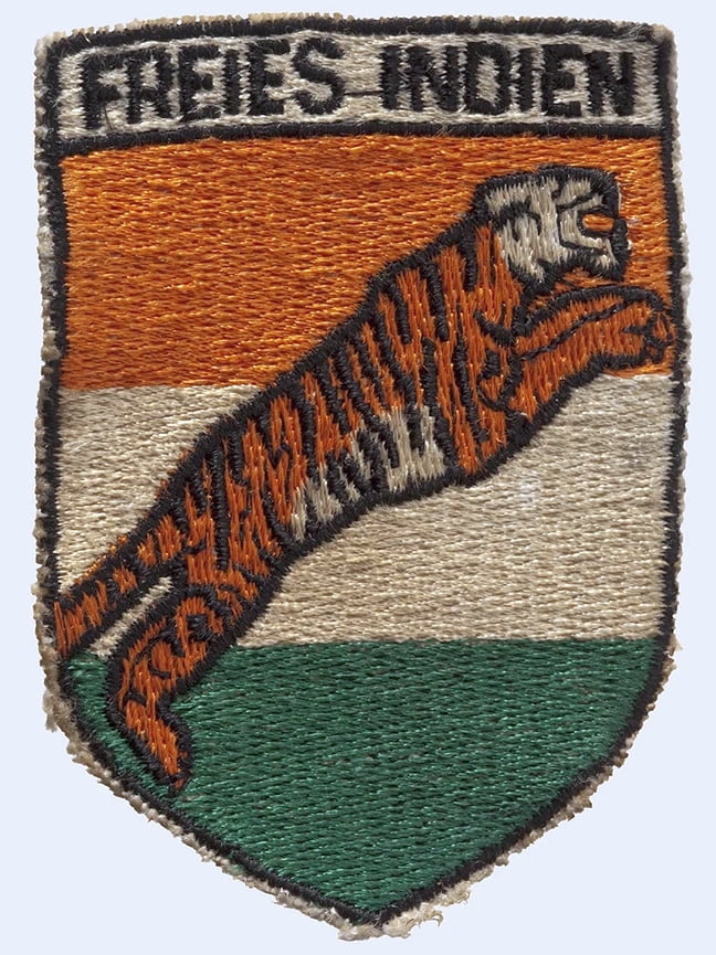 A sleeve badge for the Indian Legion, affiliated with the Indian ...