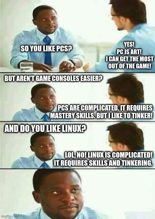 Linux Gaming meets PC master! - 9GAG