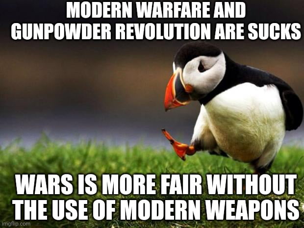 Big man with big weapons of mass destruction. if you want to settle ...