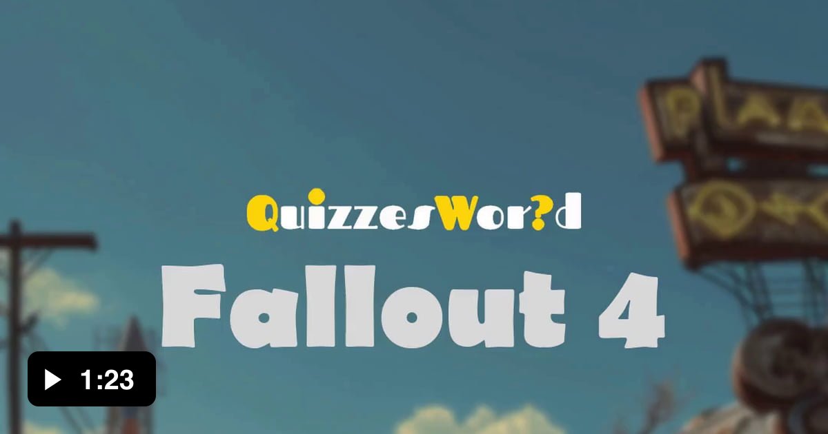 Fallout 4 Lore Quiz - 9GAG