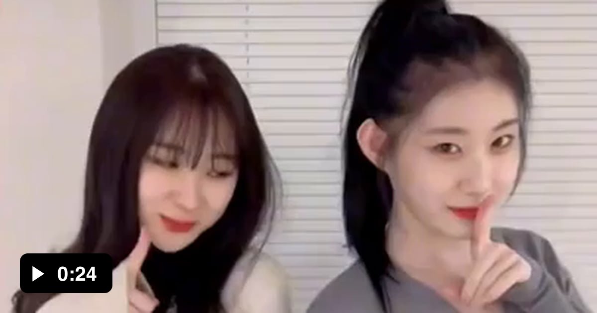 221013 Lee Chaeyeon (with ITZY Chaeryeong) - HUSH RUSH Challenge - 9GAG
