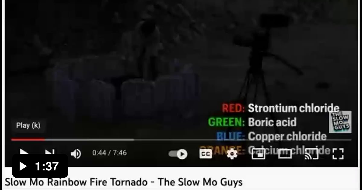 Slo-Mo Rainbow Fire Tornado - 9GAG