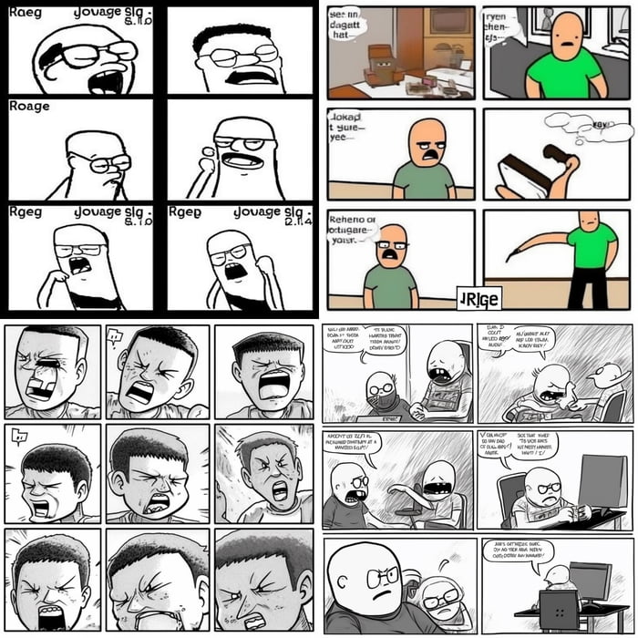 I asked an AI to make some old school rage comics. Let’s just say they ...