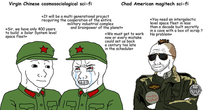 Virgin Silent Hunter vs Chad Ancient Astronaut - 9GAG