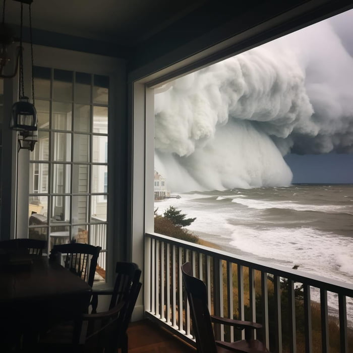 Remnants of Hurricane Idalia off the coast of North Carolina (OBX) - 9GAG