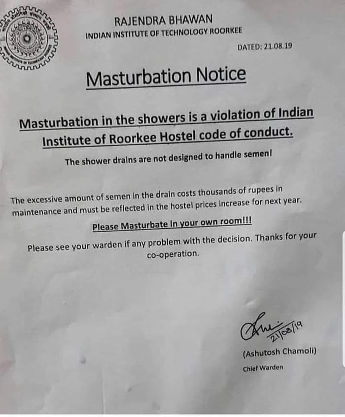 Masturbation Notice - 9GAG