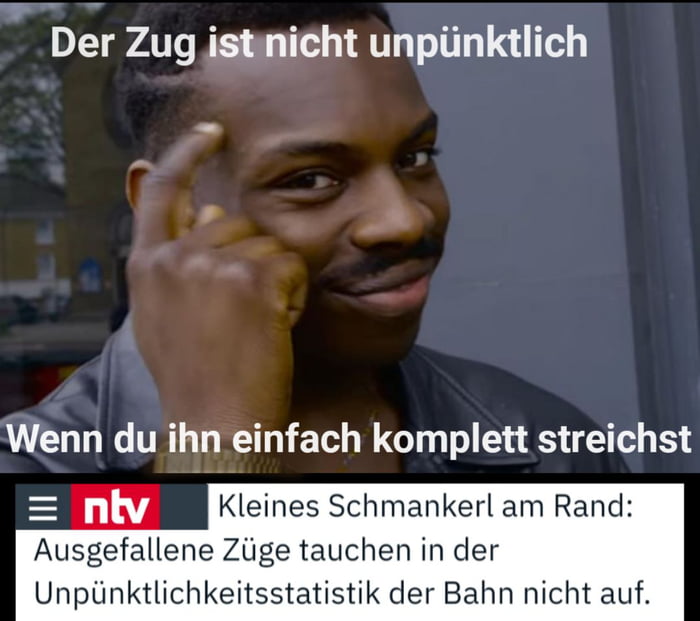 Der Zug ist nicht unpünktlich, er kommt nur gerade eben nicht. (Robert H. ehrenamtlicher ...