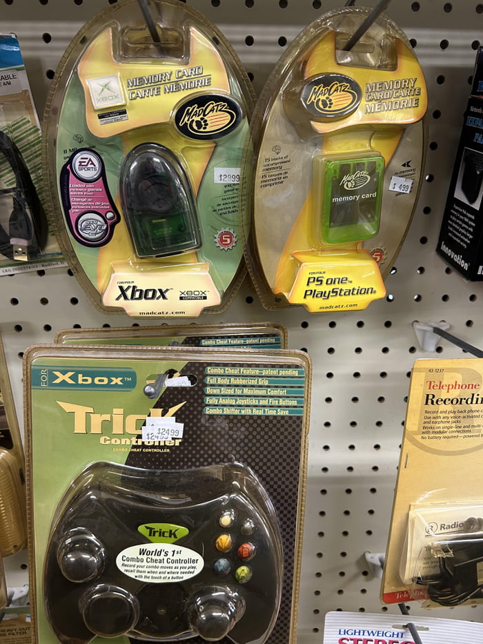 This drugstore still sells PS1 and Xbox accessories! - 9GAG