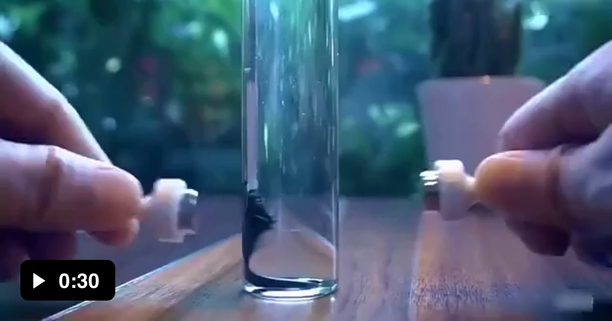 The magic of magnetic cylindrical ferrofluid - 9GAG