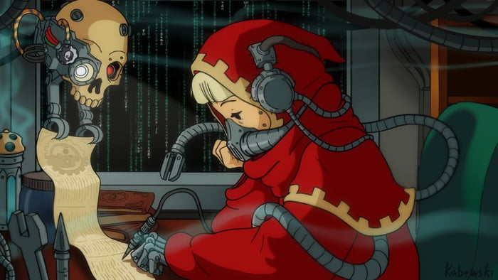 I've imagine a lofi girl Adeptus Mechanicus like that - 9GAG