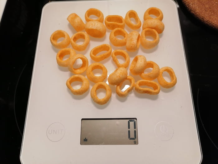 Tried a new diet. Carefully put chips on a scale. The more gentle you ...