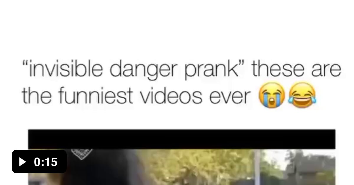 Invisible danger prank - 9GAG