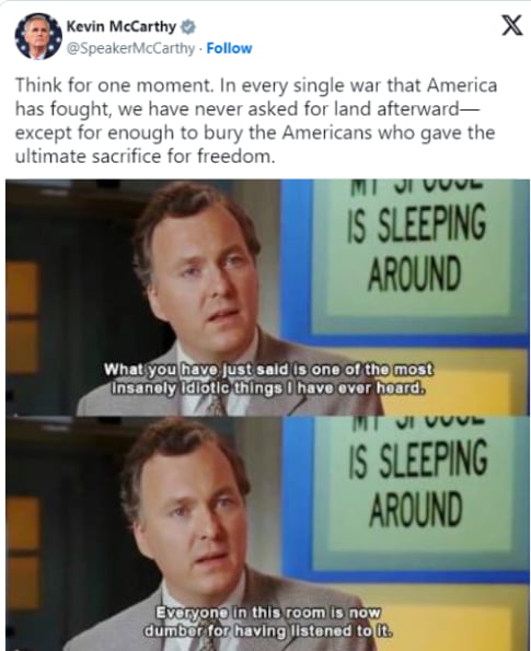 Hard to believe that room could get an dumber, but never underestimate ...
