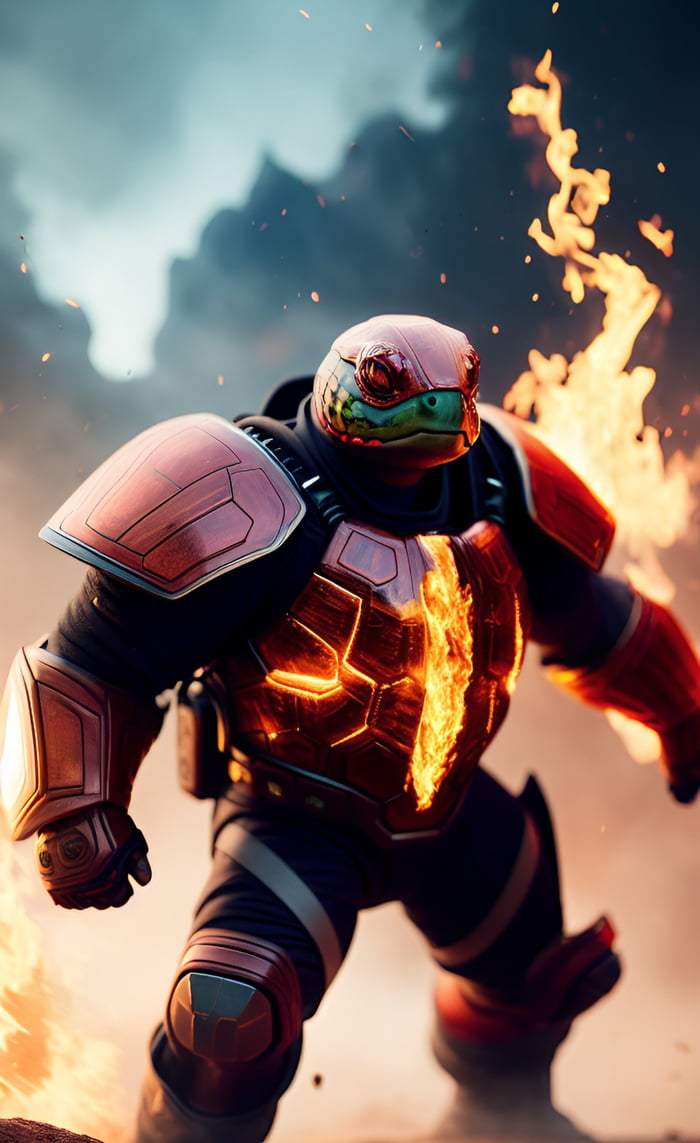 Commander Swift shell of the flaming turtle village - 9GAG