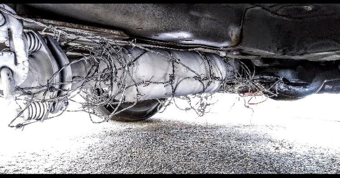 Catalytic converter Anti-Theft device. - 9GAG