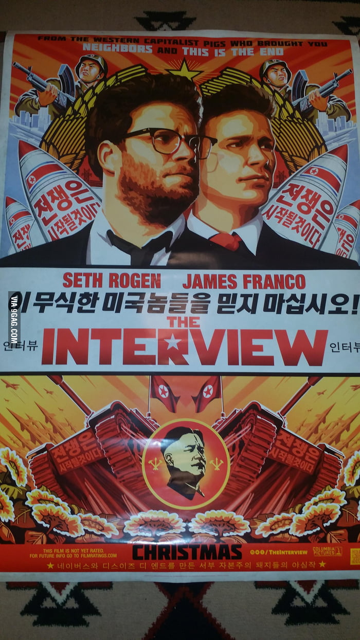 "The interview" poster. - 9GAG