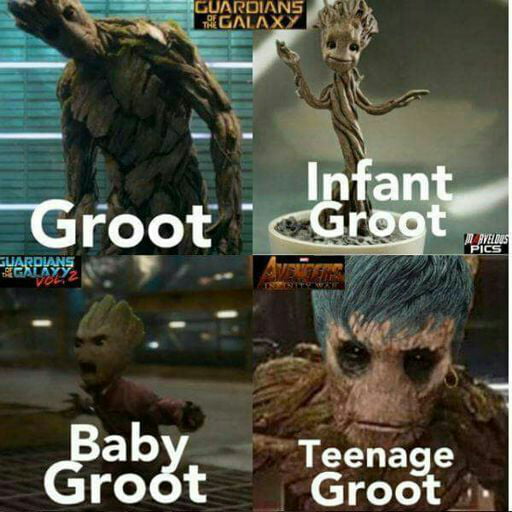 Star lord: "turn off the music". groot (edgy voice): "I AM GROOT" - 9GAG