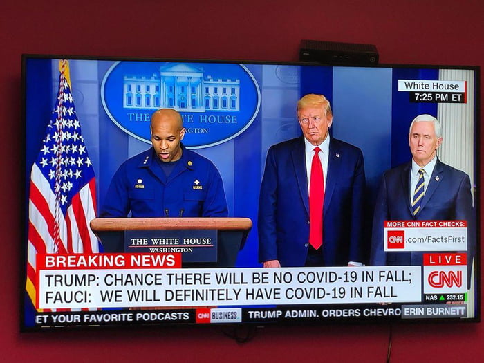This is not a meme. CNN chyron today. - 9GAG