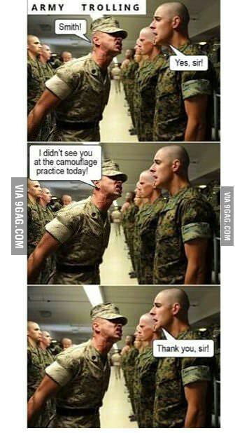 Army trolling - 9GAG