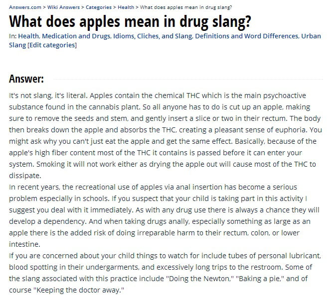 What Does Apples Mean In Drug Slang 9GAG What Does Apples Mean In Drug Slang 9GAG