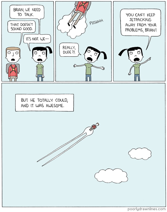 Jetpack solves everything - 9GAG