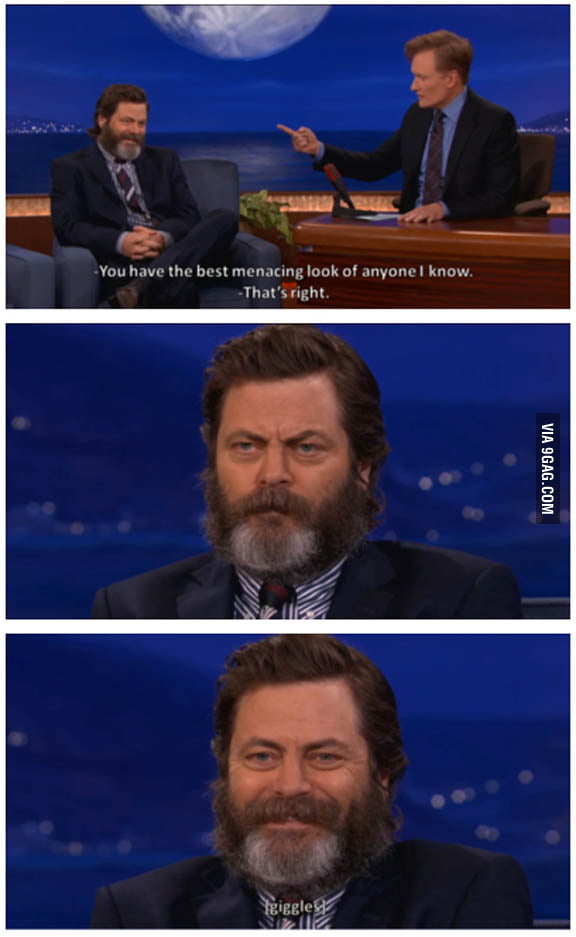Best menacing look - 9GAG